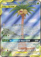 Rowlet & Alolan Exeggutor GX 2019 Sun & Moon: Unified Minds #215/236 Holo (Alternate Full Art ...
